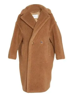 Max Mara Hair Blend Teddy Coat - Camel