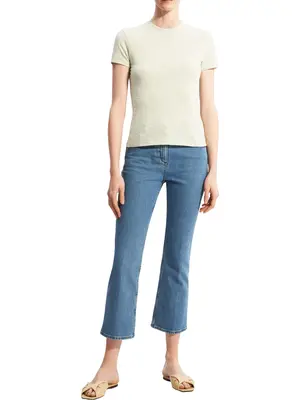 Theory Theory Tiny Tee 2 Organic Cotton Top Mint