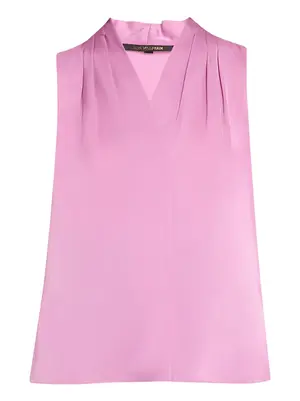 Kobi Halperin Kobi Halperin Mila Sleeveless Silk-Stretch Top Skyline