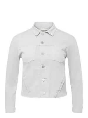 L'Agence Janelle Slim Cropped Jean Jacket - Blanc