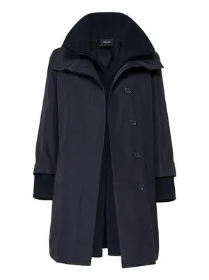 Akris Storm System Double-breasted Coat - Black
