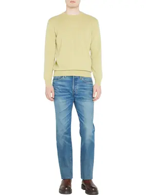 Bergdorf Goodman Bergdorf Goodman Cashmere Crewneck Sweater Absinthe