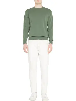 Bergdorf Goodman Bergdorf Goodman Cashmere Crewneck Sweater Eucalyptus