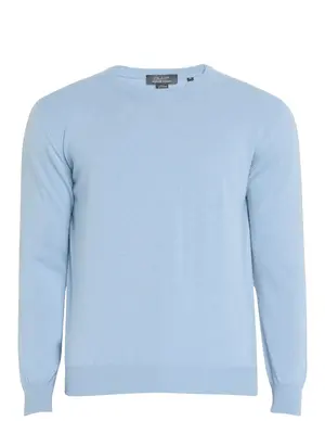 Bergdorf Goodman Bergdorf Goodman Cashmere Crewneck Sweater Light Blu