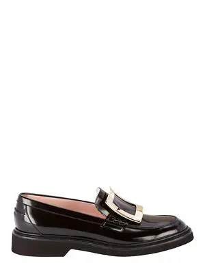 ROGER VIVIER Viv Rangers Buckle Loafers - Nero
