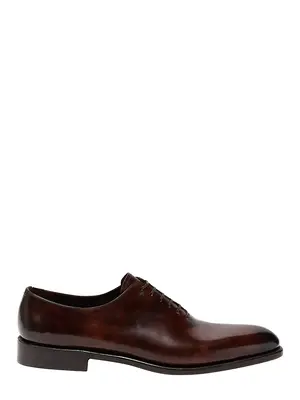 FERRAGAMO Ferragamo Angiolo Tramezza Whole-Cut Leather Lace-Up Shoes Africa