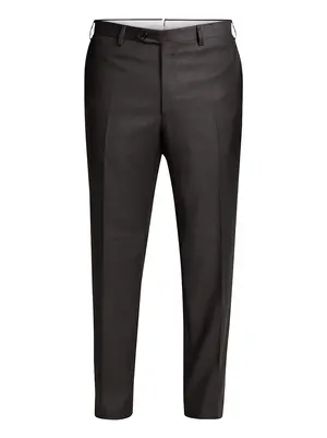 Brioni Brioni Tigullio Wool Trousers Gray