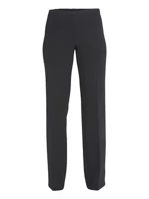 Akris Carol Classic Flat-front Pants - Black