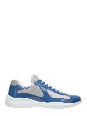 Prada America's Cup Patent Leather Sneakers Blue/silver