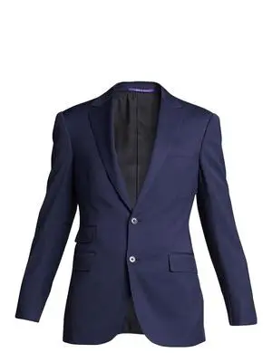 Ralph Lauren Purple Label Gregory Wool Serge Blazer - Navy