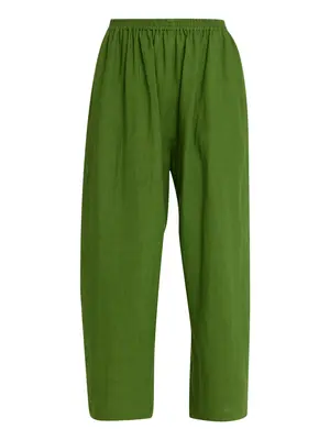 Eskandar Japanese Trousers Darklime