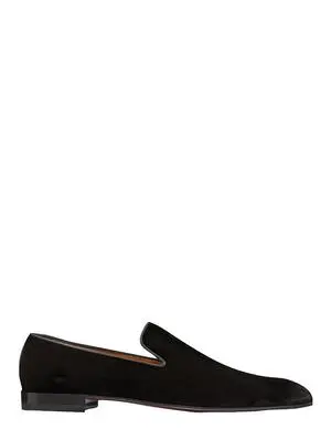 CHRISTIAN LOUBOUTIN Dandelion Velvet Loafers - Black