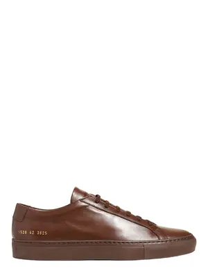 COMMON PROJECTS Achilles Leather Low-Top Sneakers Moka