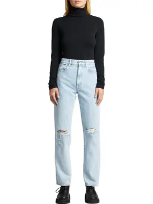 SLVRLAKE London Straight-Leg Jeans Time Worn
