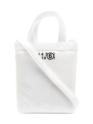 MAISON MARGIELA Logo Print Tote Bag - White