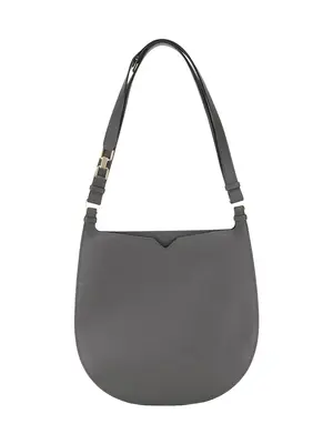 VALEXTRA Hobo Weekend Bag - Grey