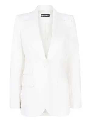 DOLCE & GABBANA Dolce & Gabbana Peak Lapels Single-Breasted Blazer