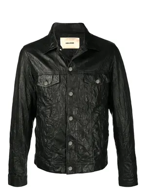 ZADIG&VOLTAIRE Zadig&Voltaire Base Crinkle Leather Jacket