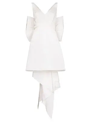 CAROLINA HERRERA Carolina Herrera Oversized-Bow Silk Mini Dress