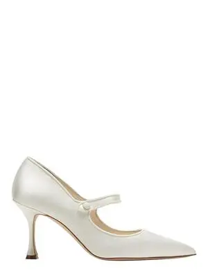 Manolo Blahnik Camparinew Pumps - Cream