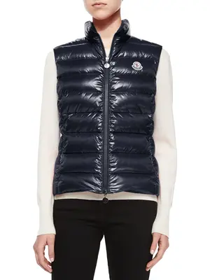 Moncler Ghany Down Vest Navy