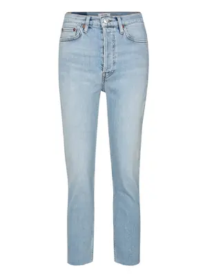 RE/DONE 90s High-rise Slim Jeans - Blue