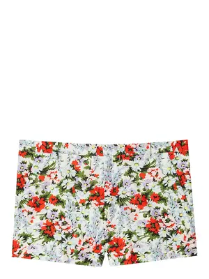 Marc Jacobs Short Floral-print Shorts - Blue