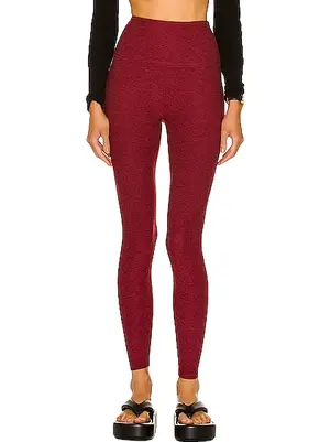 Beyond Yoga BEYOND YOGA Spacedye Caught In The High Waisted Legging Port Wine Ruby