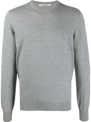 D4.0 Virgin Wool Crew Neck Jumper - Grey