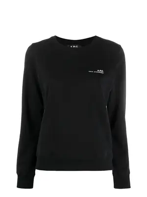A.p.c. Logo-print Sweatshirt - Black