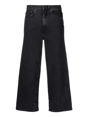 TOTEME TOTEME High-Waisted Wide-Leg Jeans Black