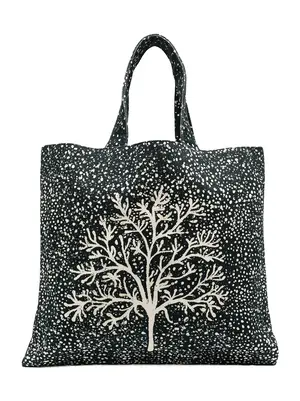 10 CORSO COMO Tree-print Tote Bag - Black
