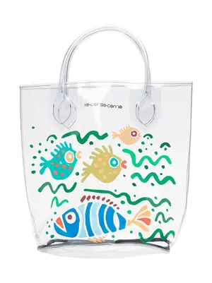 10 CORSO COMO Fish-print Tote Bag - White