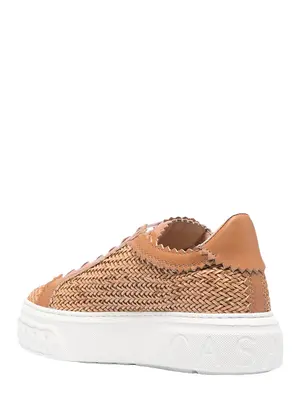 Casadei Woven Sneakers - Neutrals