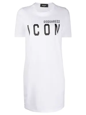 Dsquared2 Long T-shirt Dress - White