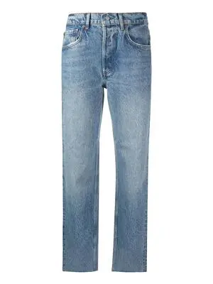Boyish Mid-rise Cropped Leg Jeans - Blue