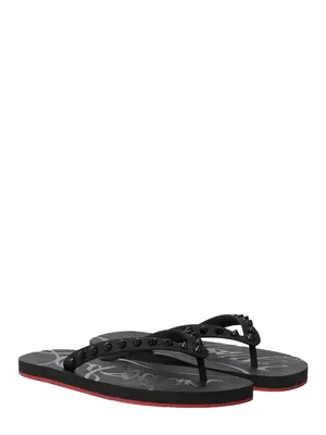 CHRISTIAN LOUBOUTIN Loubi Flip Thong Sandals - Black