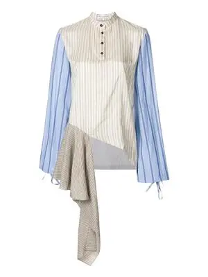 JW Anderson Asymmetric Ruffle Blouse - Multicolour