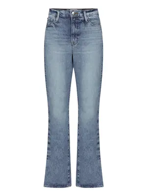 FRAME Le Drew High-rise Straight Jeans - Blue
