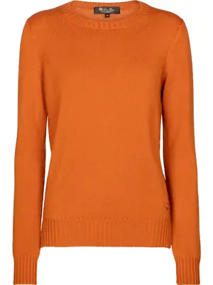 Loro Piana Parksville Cashmere Sweater - Orange