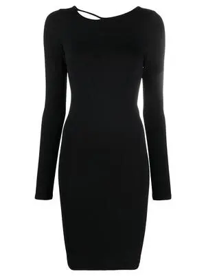 HELMUT LANG Helmut Lang Long-Sleeved V-Back Dress