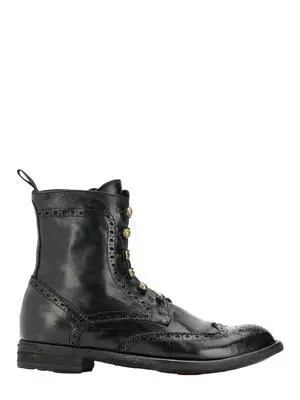 Officine Creative Lexicon Leather Boots - Black