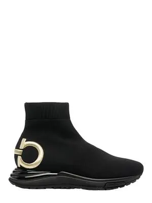 FERRAGAMO Gancini Sneakers - Black