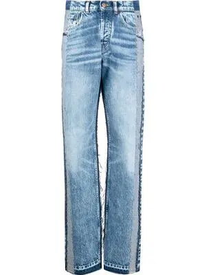 MAISON MARGIELA Panelled High-rise Jeans - Blue
