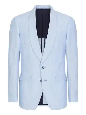 Dolce & Gabbana Shawl Lapel Single-breasted Blazer - Blue