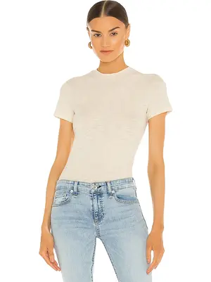 Theory Tiny Tee Ecru