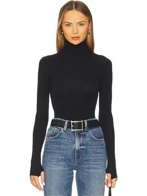 Commando Commando Ballet Body Turtleneck Bodysuit Black
