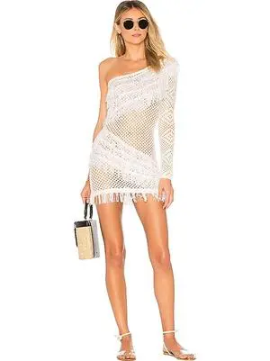 Tularosa Peek A Boo Dress - White