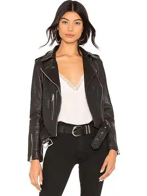 ALLSAINTS Balfern Leather Biker Jacket - Black