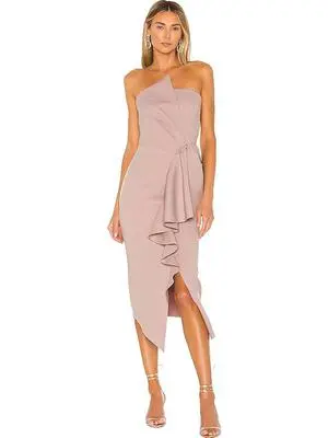 ELLIATT ELLIATT One-Shoulder Draped Reception Dress Iris